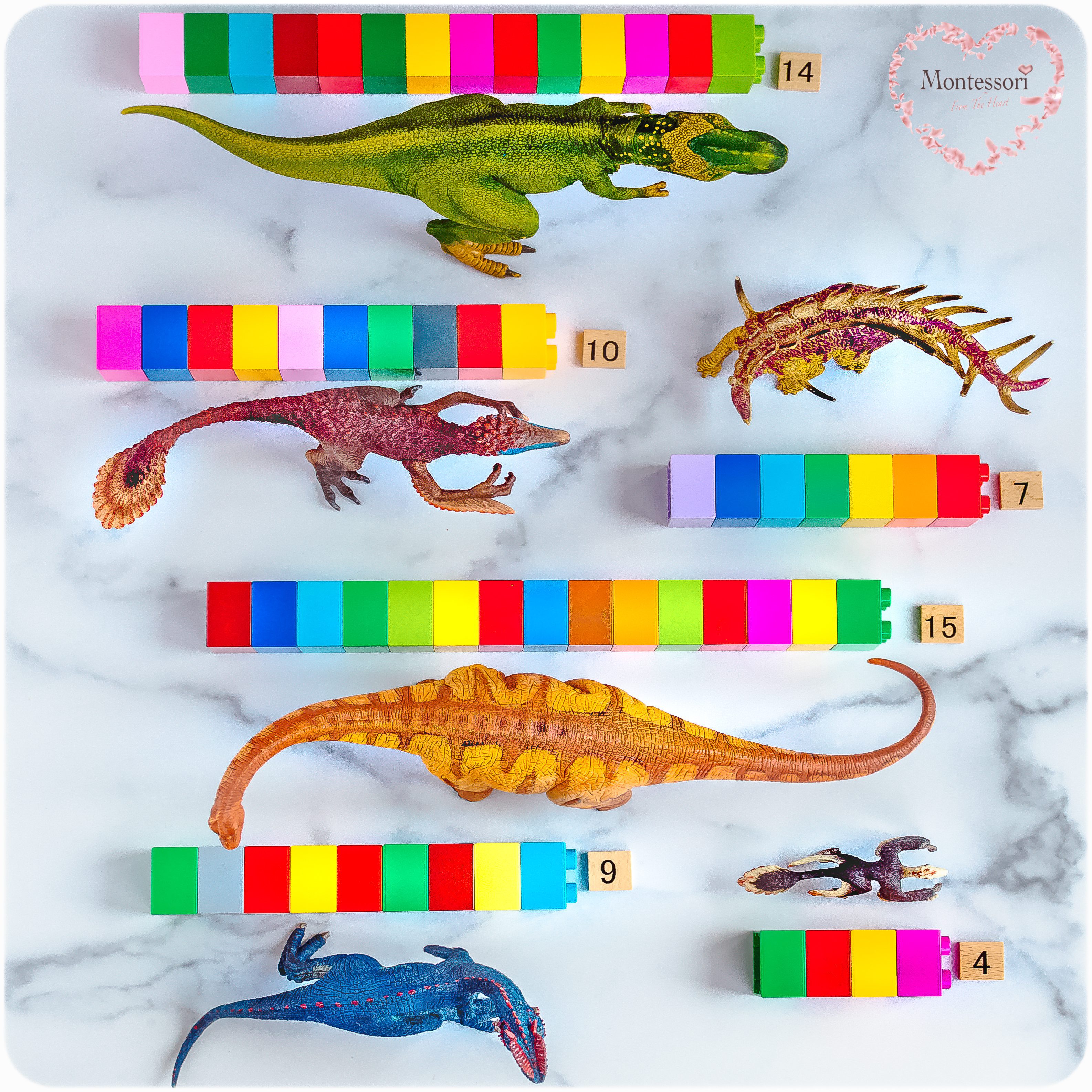 Measuring Dinosaurs with Lego Pieces