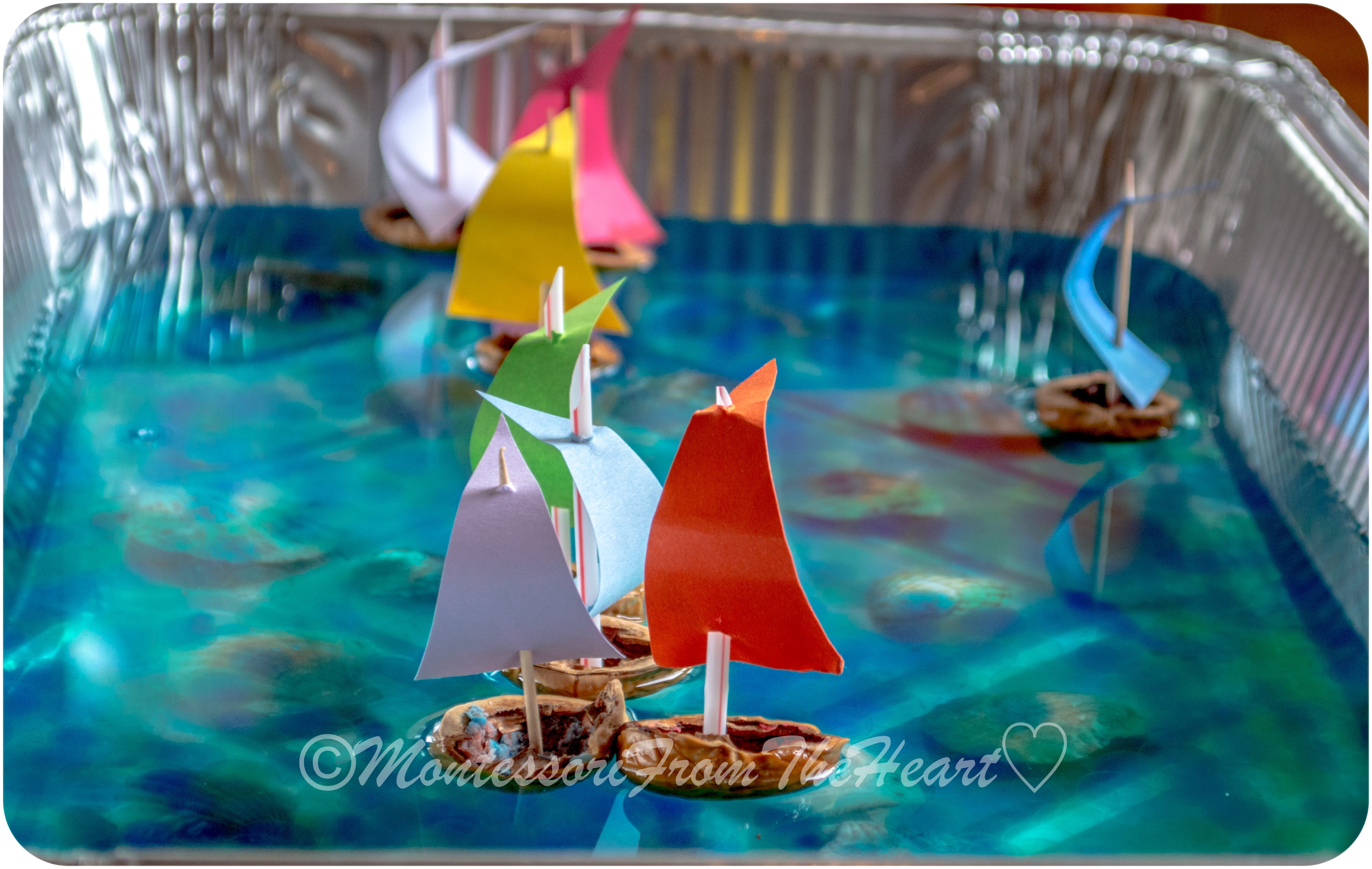 DIY Walnut Shell Sailboats