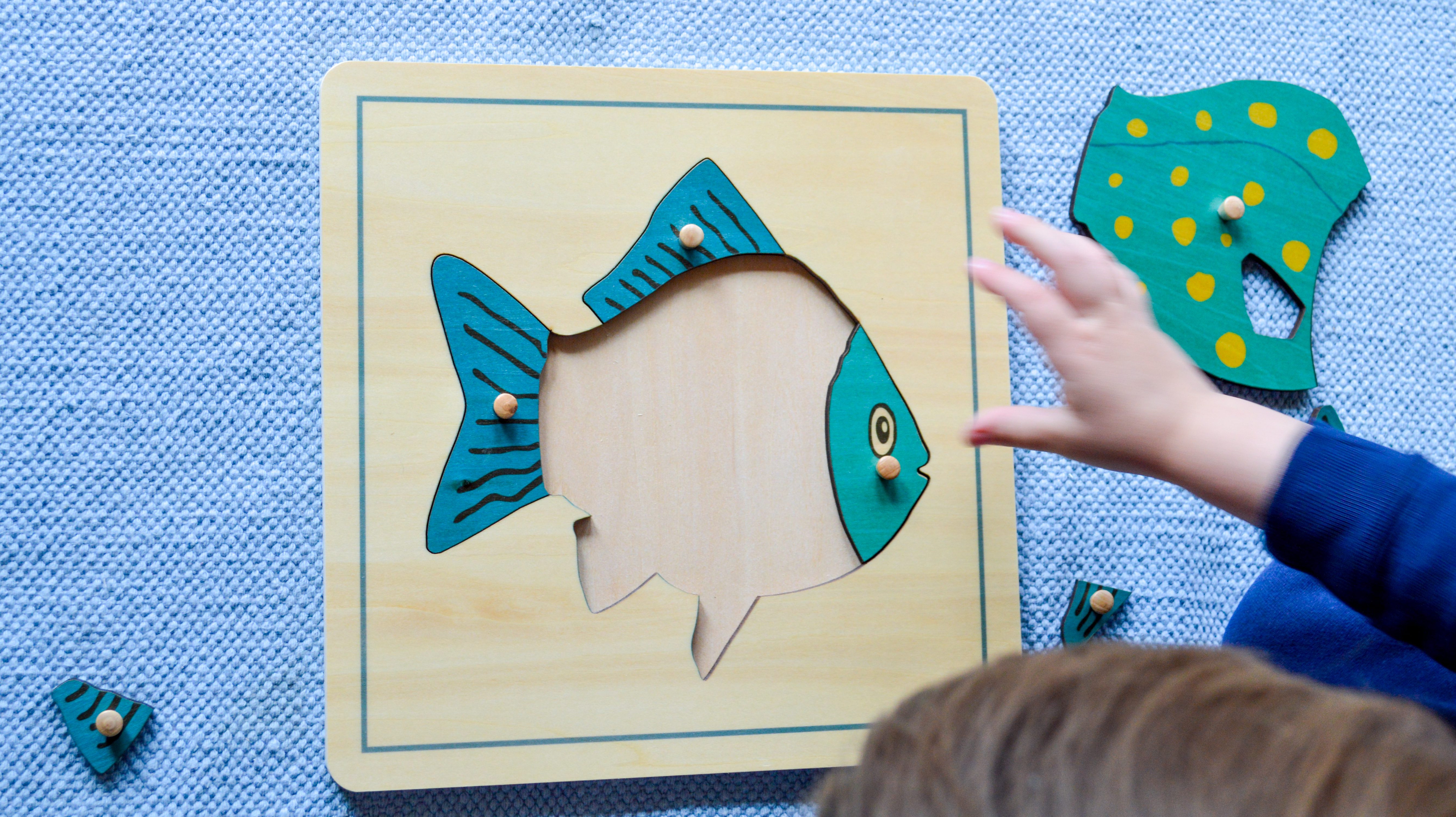 Wooden Animal Zoology Puzzles Cabinet Set | Montessori From The Heart